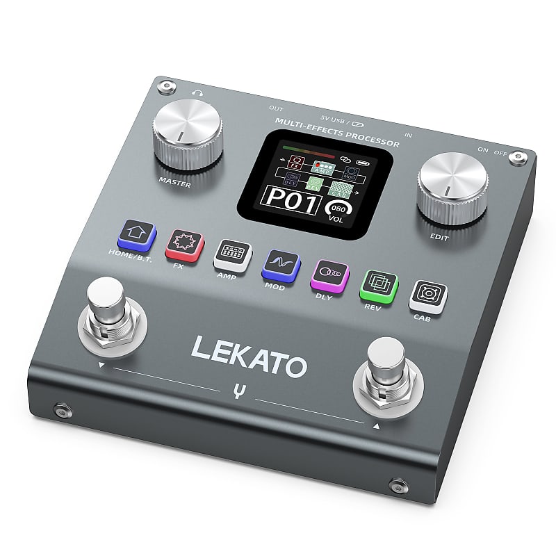 LEKATO Multi Effects Guitar Pedal Effect with 6 Effects | Reverb