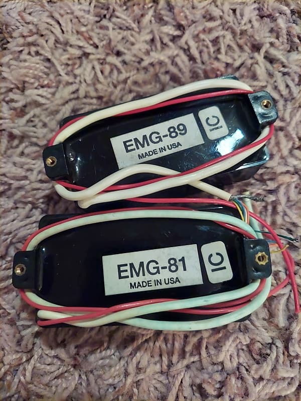 EMG 81 / 89 Pickup Set Black | Reverb