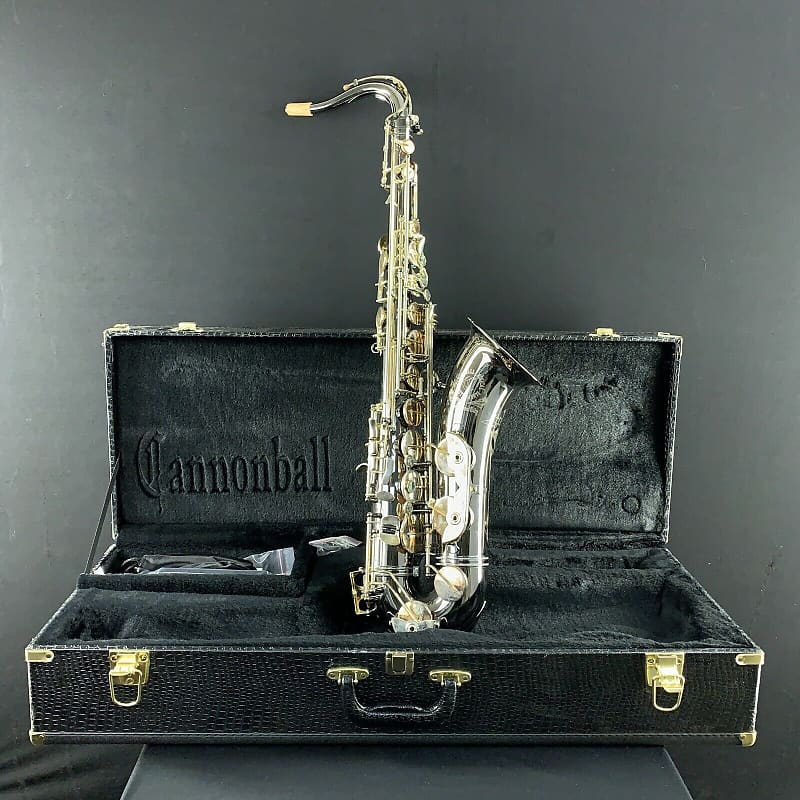 Cannonball Sceptyr Tenor Saxophone, Black Nickel Body, Silver | Reverb