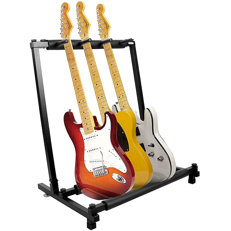Iron Guitar Stand Multi-Guitar Display Rack Bass Folding | Reverb