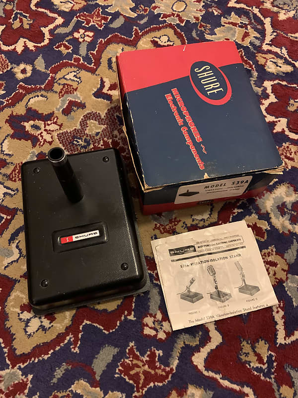 Shure S39A Vibration Iso Stand Vintage Black | Reverb