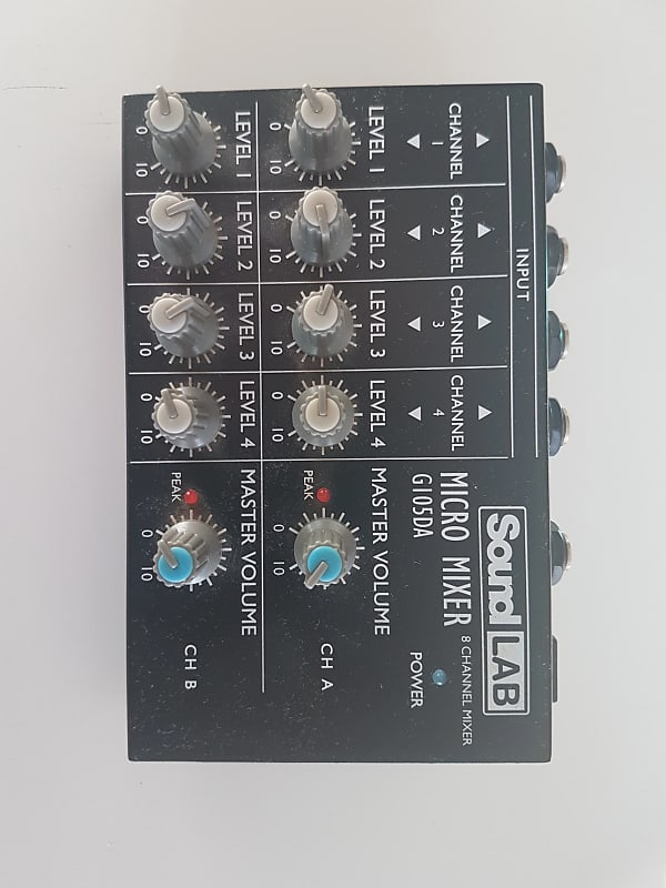 Soundlab 4 Channel Stereo Microphone Mixer | Reverb