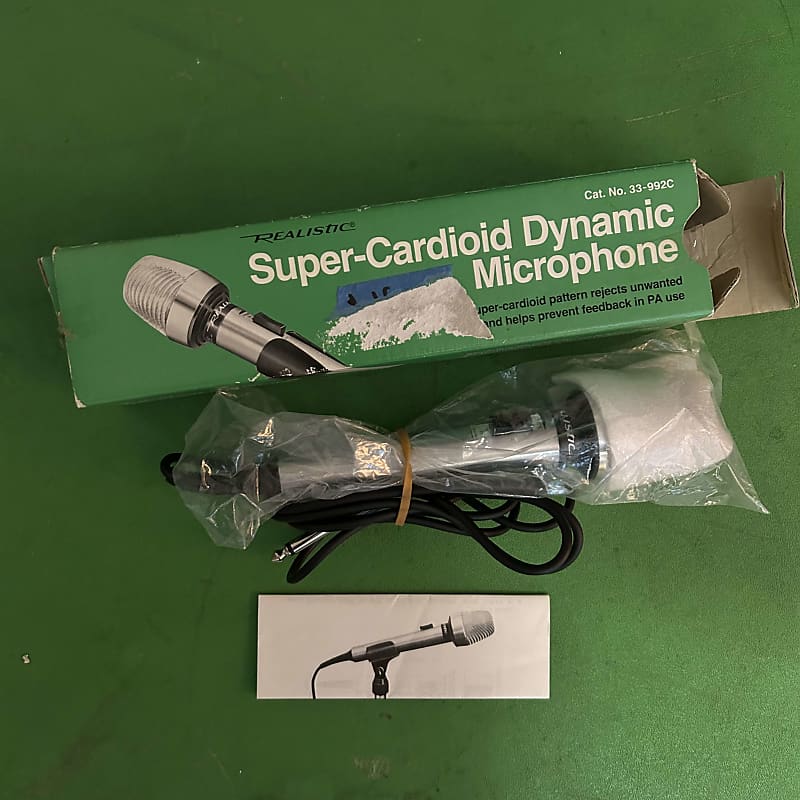 NOS Realistic Super-Cardioid Dynamic Microphone | Reverb
