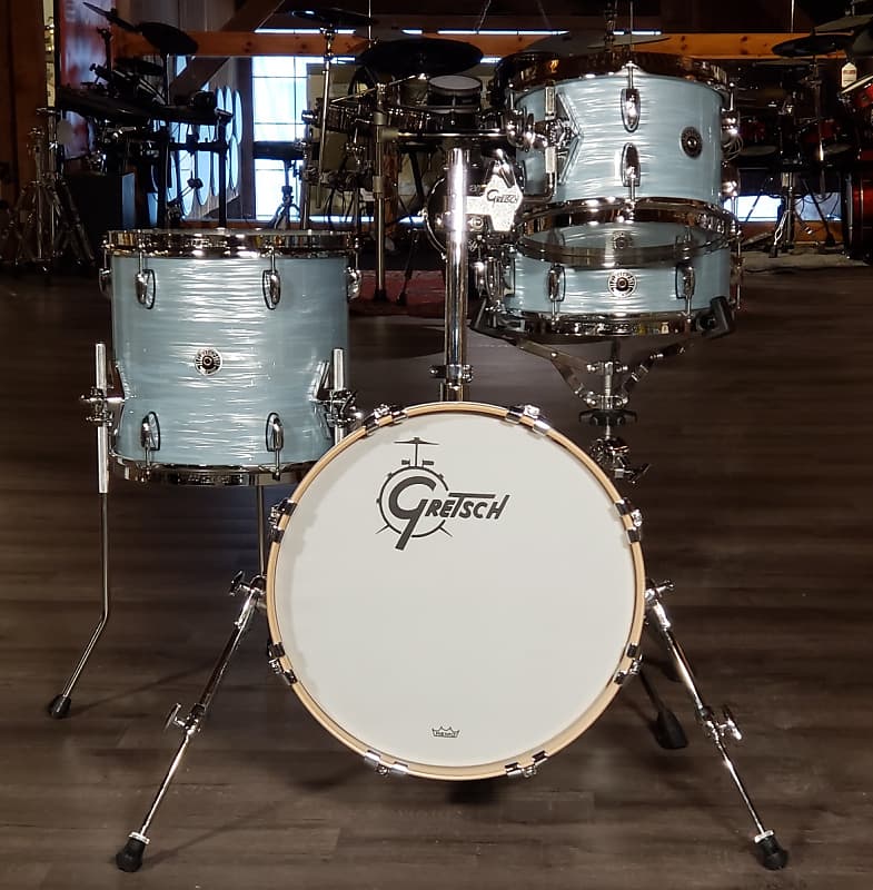 Gretsch Brooklyn 4pc Micro Drum Set Vintage Oyster White - | Reverb