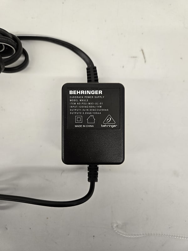 Genuine Behringer eurorack power supply adapter Mxul3Mxul3 | Reverb