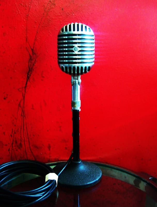 Vintage 1940's Shure 55 dynamic cardioid microphone Hi Z w | Reverb