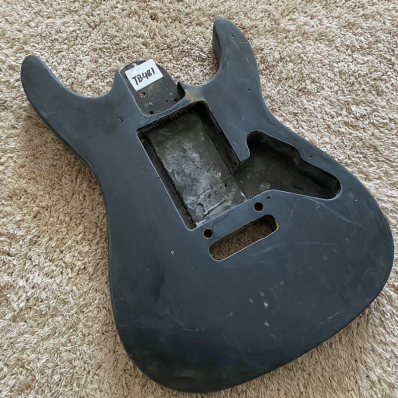 Custom Black Guitar Double Cutaway Body DIY Project | Reverb