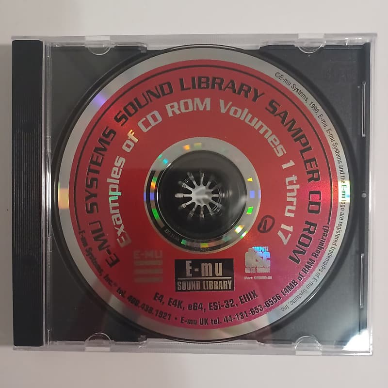 E-MU Systems Sound Library Sampler CD Rom | Reverb