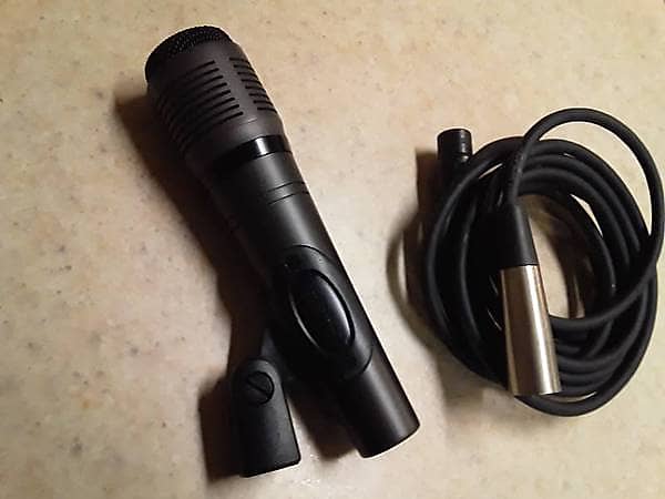 *Sold* Vintage Dynamic Vocal Microphone with Clip & Cable - | Reverb