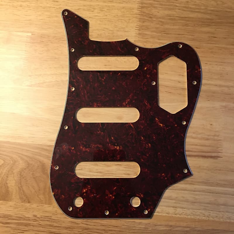 Squier Bass VI Pickguard - Red Tortoiseshell | Reverb