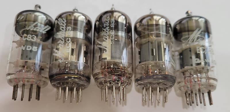 Marshall 12AX7 ECC83 tubes set of 5 80's excellent condition | Reverb