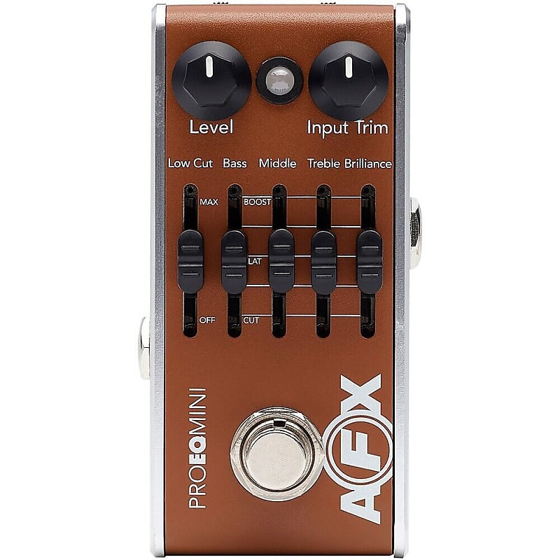 Fishman AFX Pro EQ Mini Acoustic Preamp & EQ Effects Pedal | Reverb
