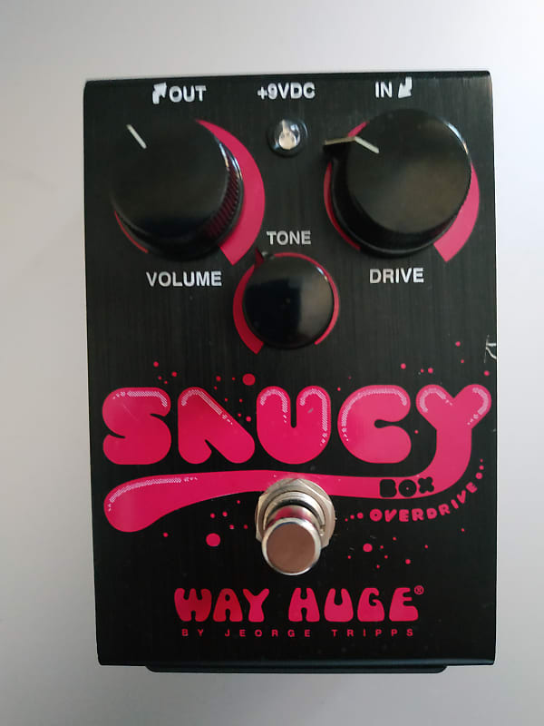 Way Huge WHE205 Saucy Box Overdrive 2015 - 2019 Black / Pink | Reverb