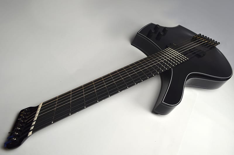 LHT Guitars NL8 8 String Fanned Fret Headless Hand-Carved | Reverb
