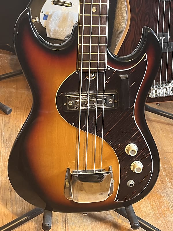 Vintage Teisco Single Pickup Bass Guitar, Late 60’s, Vintage | Reverb
