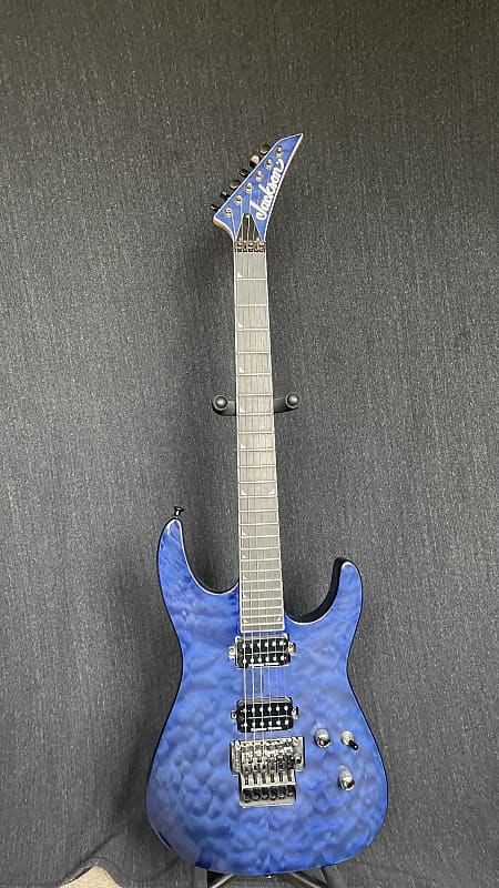 Jackson Pro Soloist SLQ2 MAH 2017-2018 - Quilted Blue | Reverb