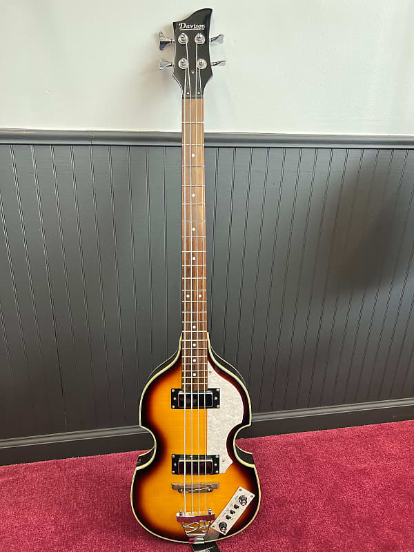 Davison Violin style bass - Sunburst | Reverb