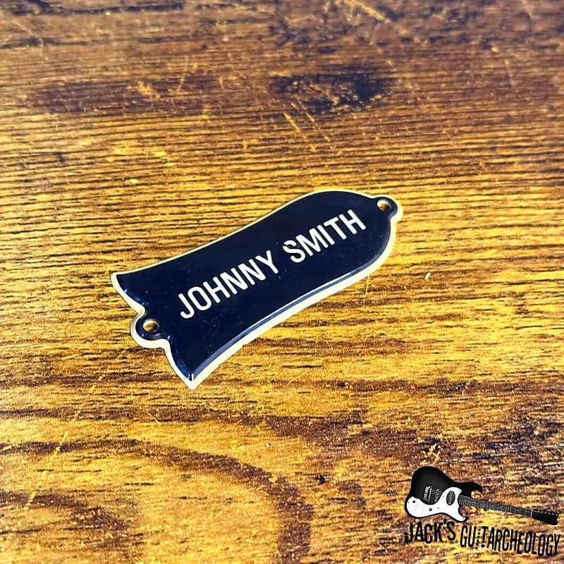 Gibson Johnny Smith Truss Rod Cover *NOS* (1970s - Black) | Reverb