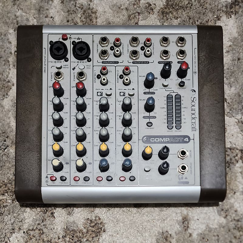 Soundcraft Compact 4 Analog Audio Mixer | Reverb