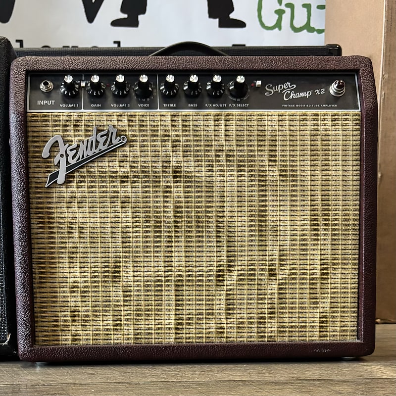 Fender Super Champ X2 FSR 1x10" 15-watt Tube Combo Amp - Wine | Reverb