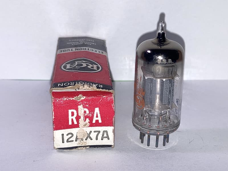 1960's RCA 12AX7 12AX7A ECC83 Gray Plate Tube, NOS Testing | Reverb