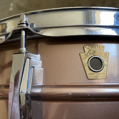 Ludwig No. 400 Supraphonic 5x14" 10-Lug Aluminum Snare Drum | Reverb