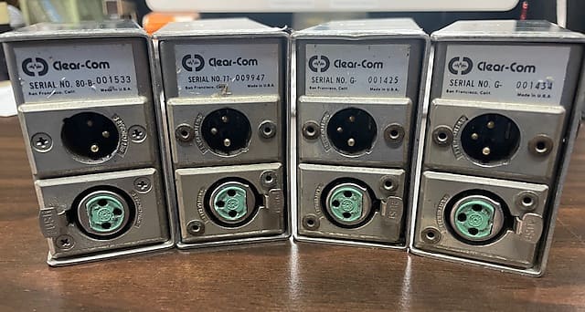 Clear-Com RS-100A Belt Pack Intercom Remote Station Lot of 4 | Reverb