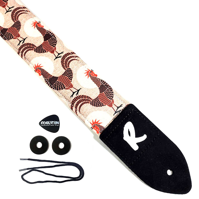 Chicken Guitar Strap - Rooster Guitar Strap- Handmade - Farm | Reverb
