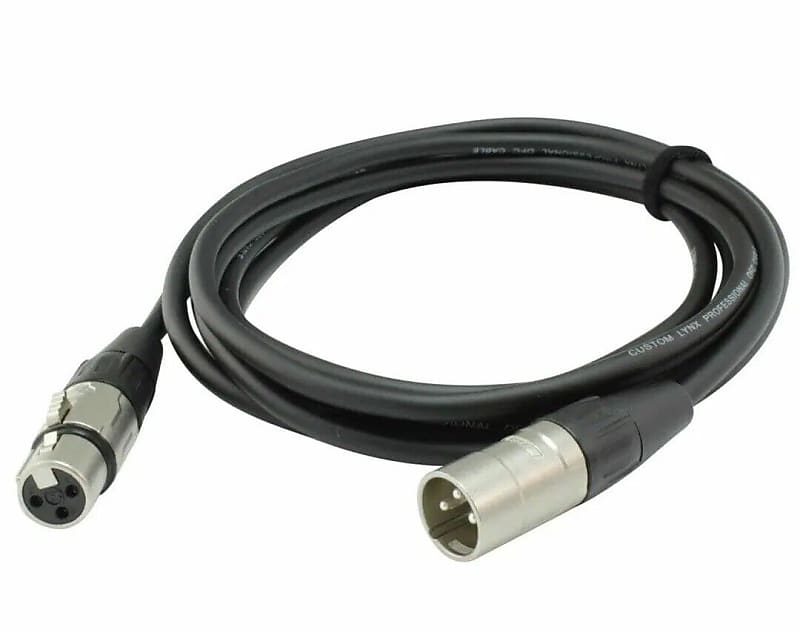 Custom Lynx 3 PIN Male XLR to Female XLR Microphone/Speaker | Reverb