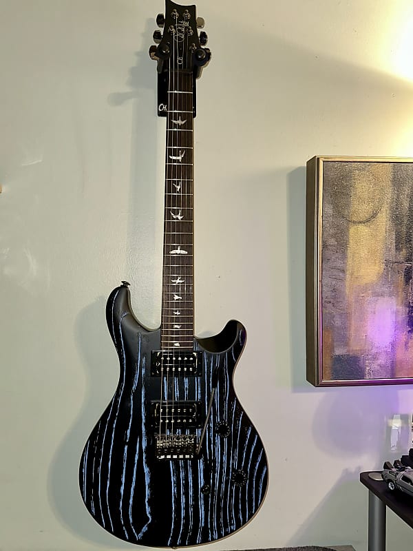 PRS SE Swamp Ash CE 24 Sandblasted 2024 - Sandblasted Blue | Reverb