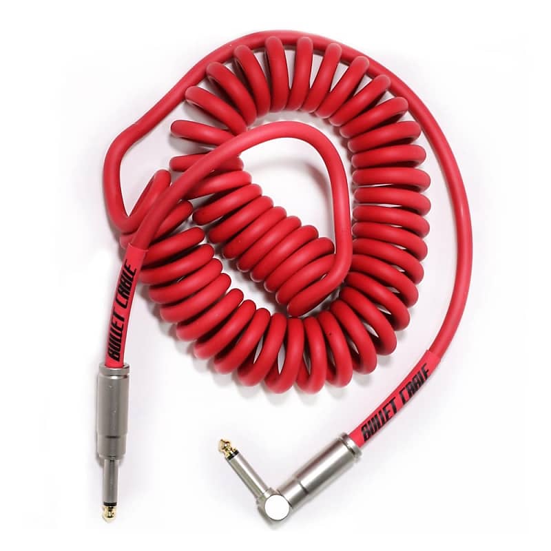Bullet Cable 15′ Coil Cable - Red | Reverb