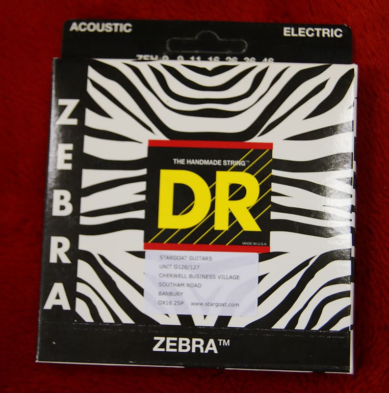 DR ZEH9 Zebra acoustic/electric guitar strings 9-46 | Reverb UK