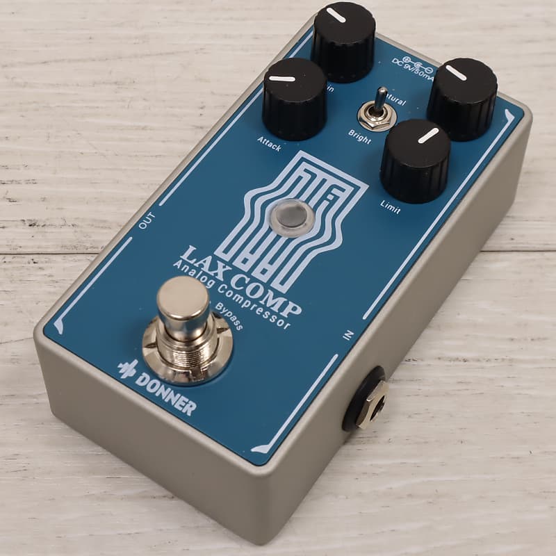 Donner Lax Comp Analog Compressor Pedal 4 Knob for Bass or | Reverb