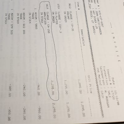 Classe' CA-150 Power Amplifier... Excellent Condition | Reverb