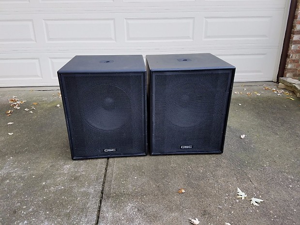 QSC HPR181i powered subwoofers | Reverb