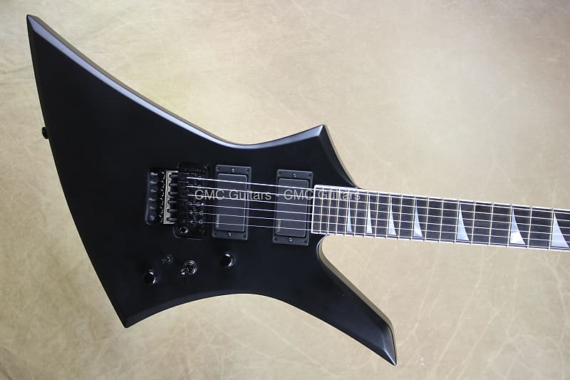 Jackson USA Custom Shop KE2 Kelly Satin Black Reverse Inlay | Reverb