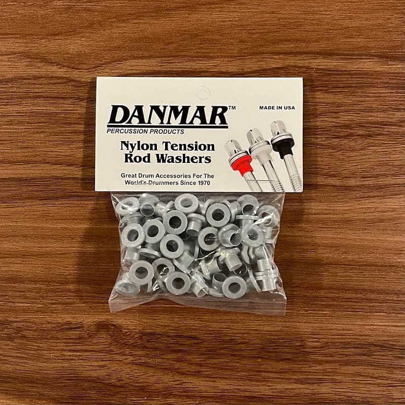 Danmar 50 Pack Nylon Tension Rod Washers Silver | Reverb