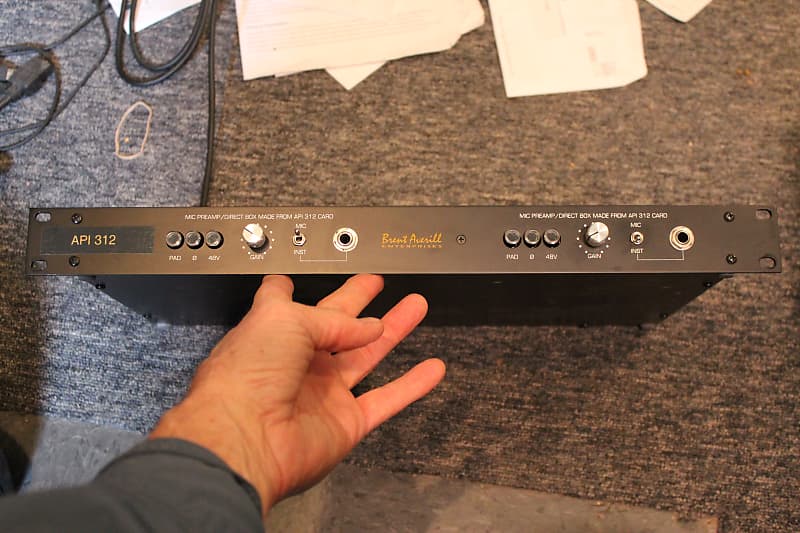 Original API 312 Stereo Pair in 1U Rack 1998 Black | Reverb