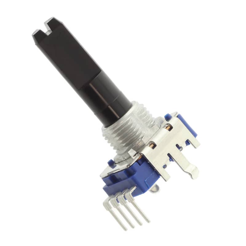 Alps Pot w Bushing & Detent, 25mm Shaft, 10K Linear | Reverb