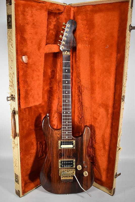 1980s Moze Super Strat Custom Built Cocobolo Rosewood | Reverb UK