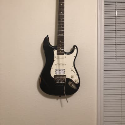 ESP LTD st 203 Floyd Rose Black Relic strat copy | Reverb