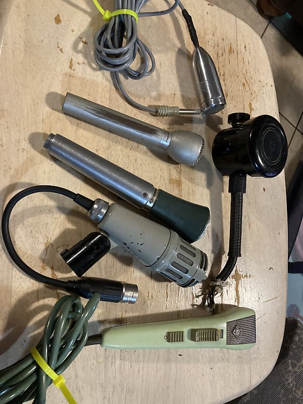 Lot of 6 Vintage Microphones for repair. Electro Voice 635A, | Reverb