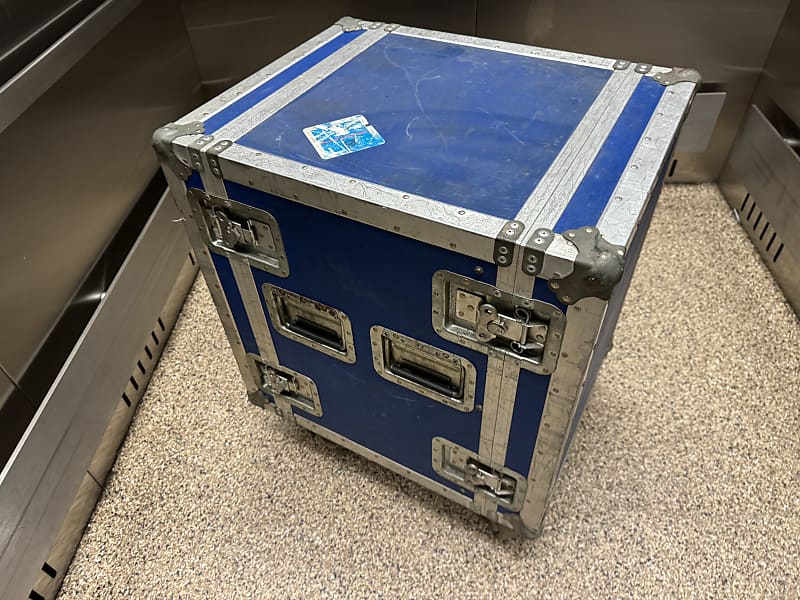 Anvil Touring Rack Case with Wheels and Lids 12U - Blue | Reverb