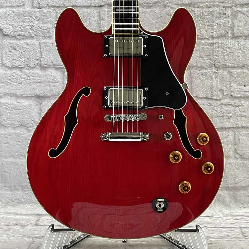 Used: Vester 335 Style Semi-Hollowbody Guitar - Cherry Red | Reverb