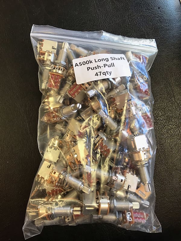 Alpha Push-pull Pot, 500K-ohm, long shaft pot - single | Reverb