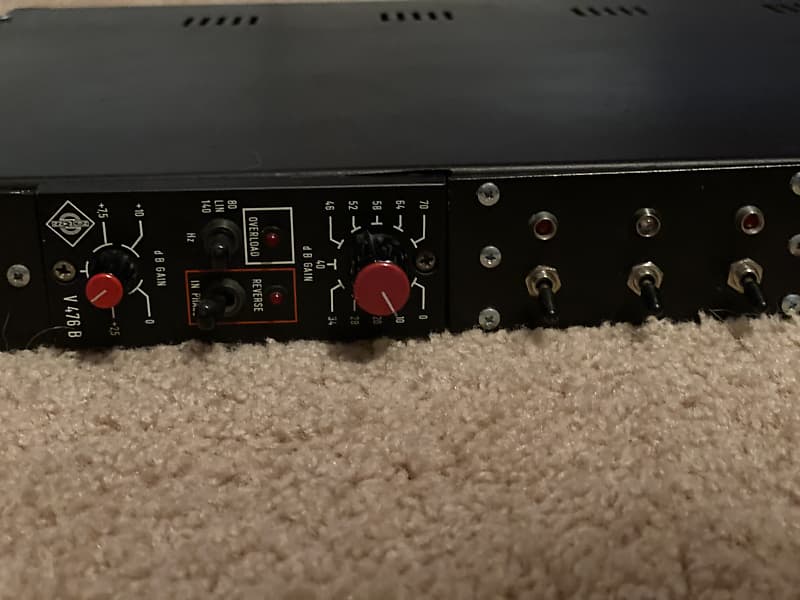 Neumann v476b vintage preamp pair with rack unit and power | Reverb