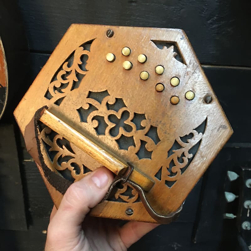 “Steel Reeds” Vintage German Concertina | Reverb