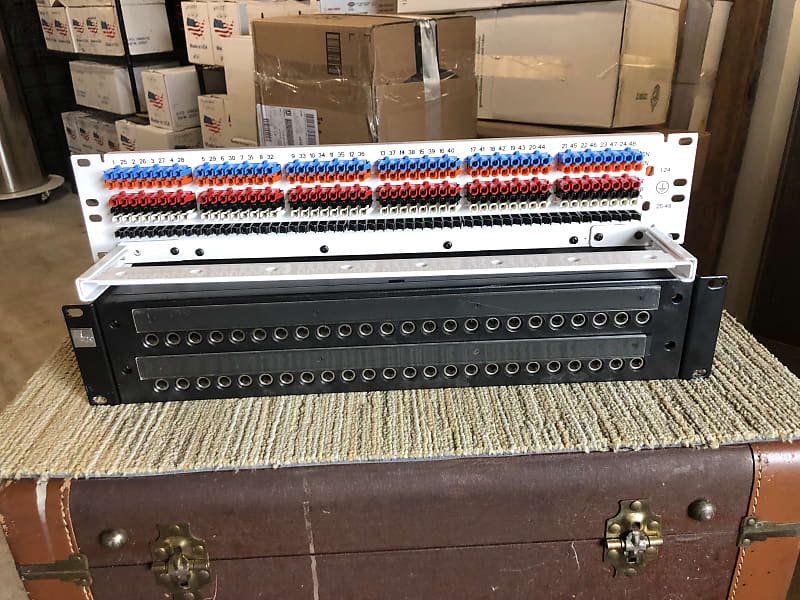 ADC BJF203-4MKIV 1/4" TRS Punch Block Patchbay 2000s FREE | Reverb