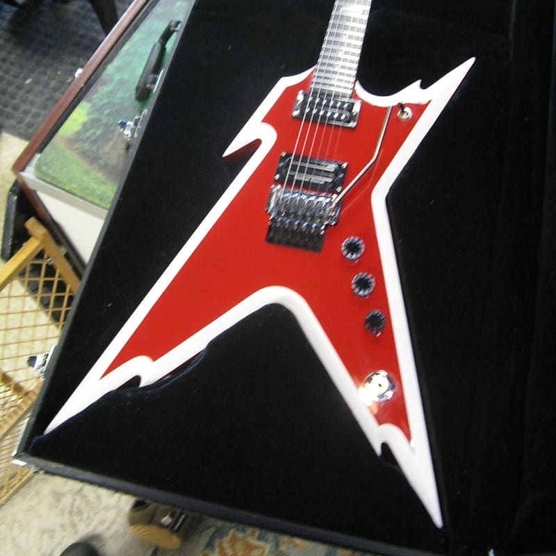 Dean Dime Stealth 2010 - Red W/White Bevels W/Dean Hardshell | Reverb