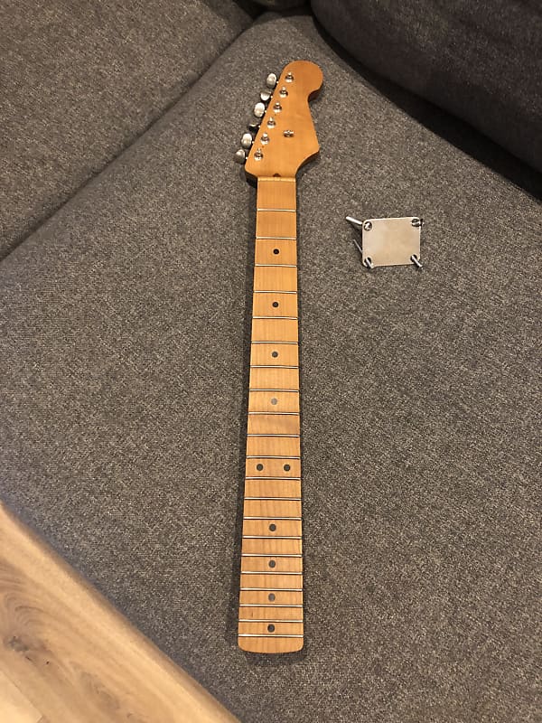 USA Custom Guitars Strat Neck - Roasted Maple | Reverb